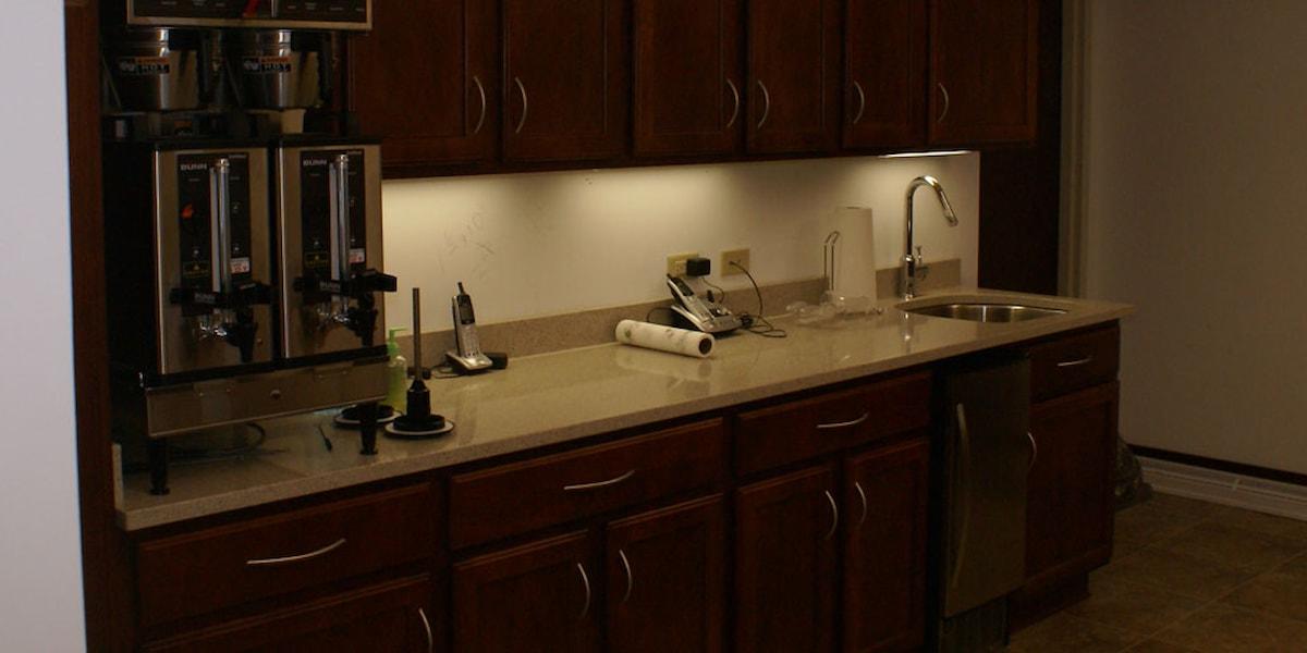 Church Kitchen Design & Commercial Remodel | Spiceland Wood Products ...